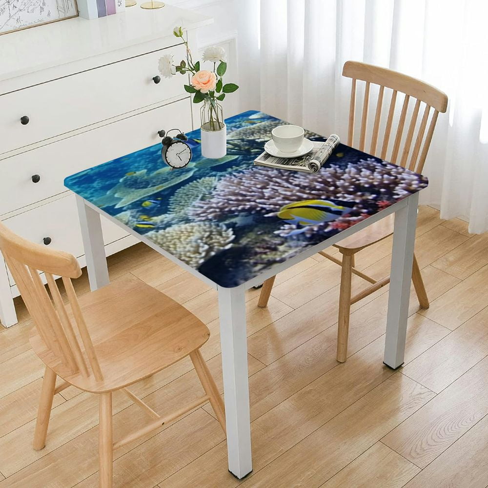 Ocean Square Table Cove, Marine Style Theme, Elastic Edge, Suitable for ...
