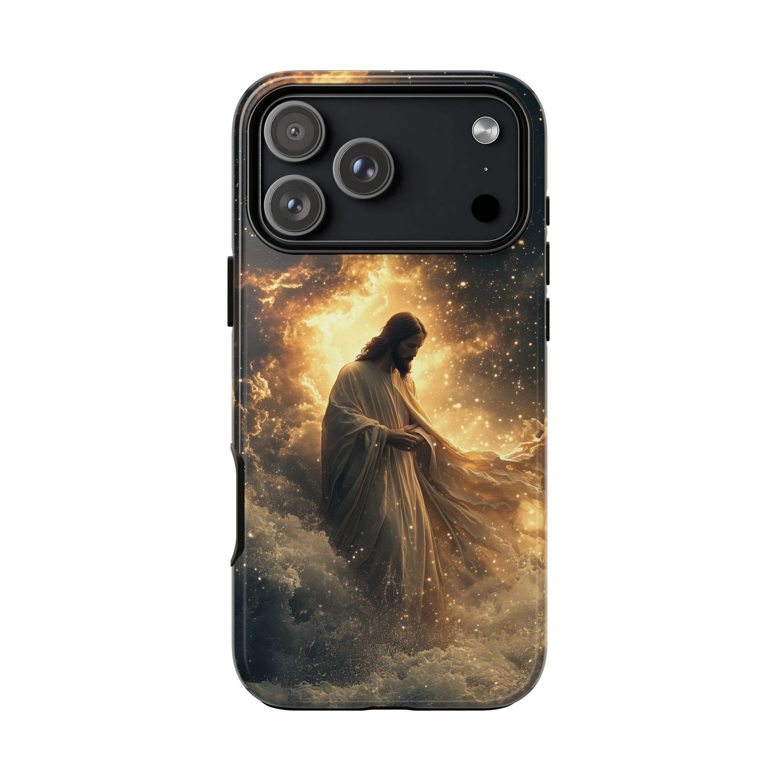 Ocean Storm Jesus Christ Phone Case for iPhone 17 to 11 Pro Max ...