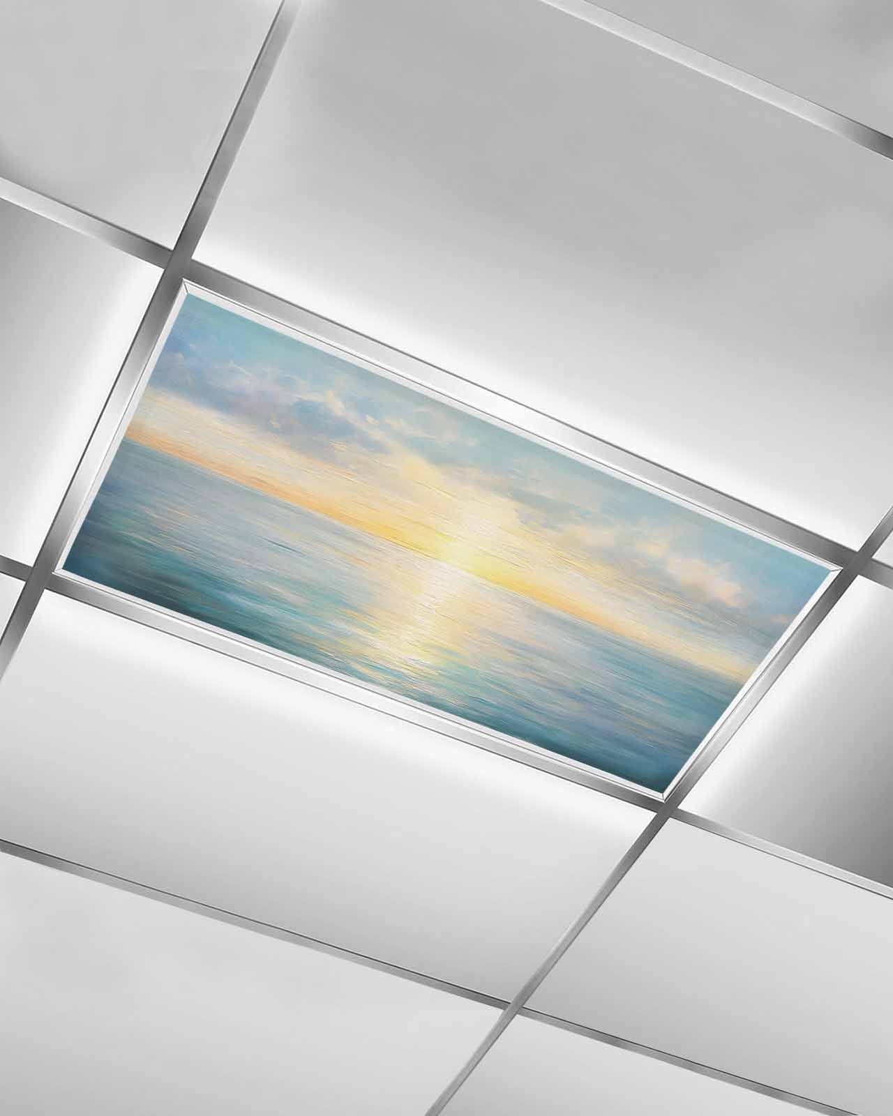 Ocean Sunset Fluorescent Light Covers for Ceiling Lights 4x2 feet,1 ...