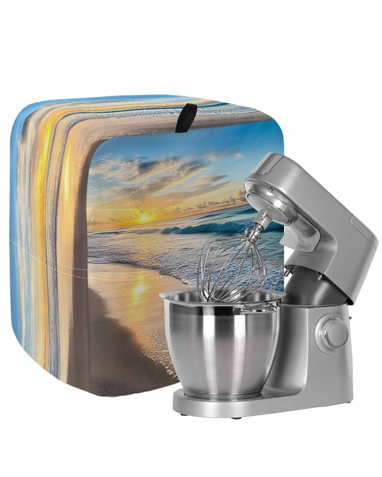Ocean Sunset Stand Mixer Dust Cover with Storage Pocket & Handles ...