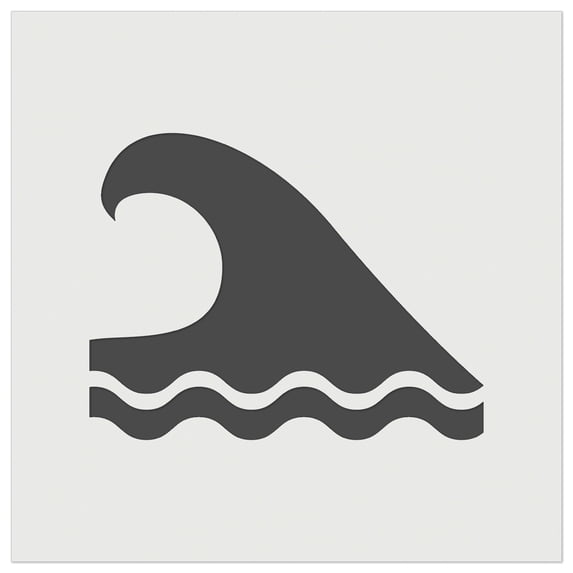Ocean Surf Wave Beach DIY Cookie Wall Craft Stencil - 4.5 Inch ...