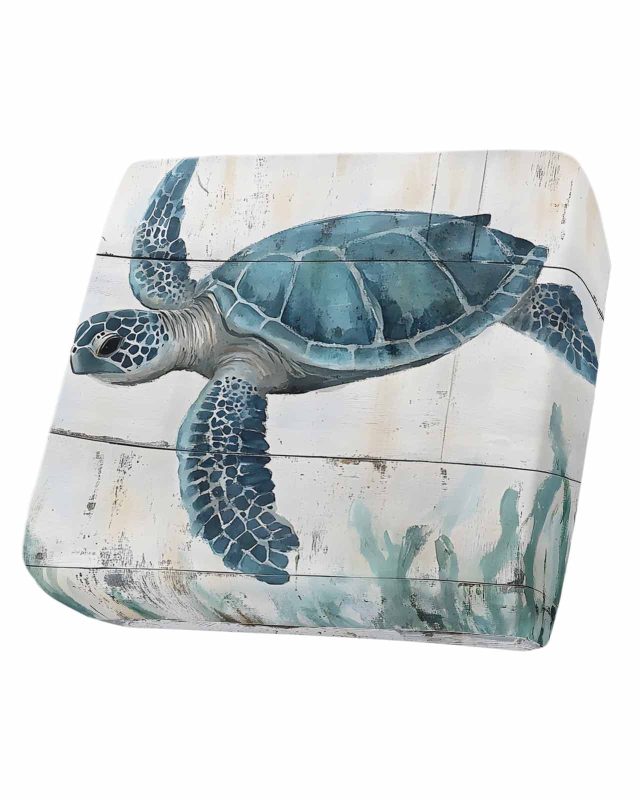 Ocean Teal Green Turtle Sofa Couch Cushion Covers Washable, Removable ...