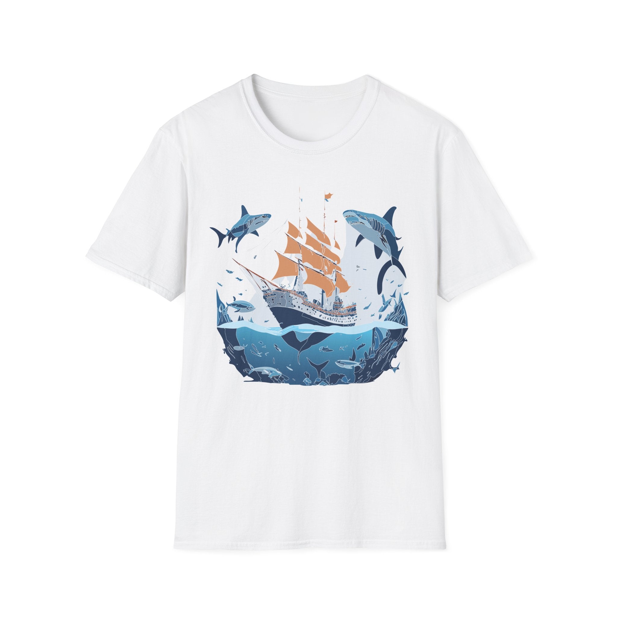 Ocean Tee Shirt, Ocean Shirt, Shirt with Ocean, U boat Tees, Shirt with ...