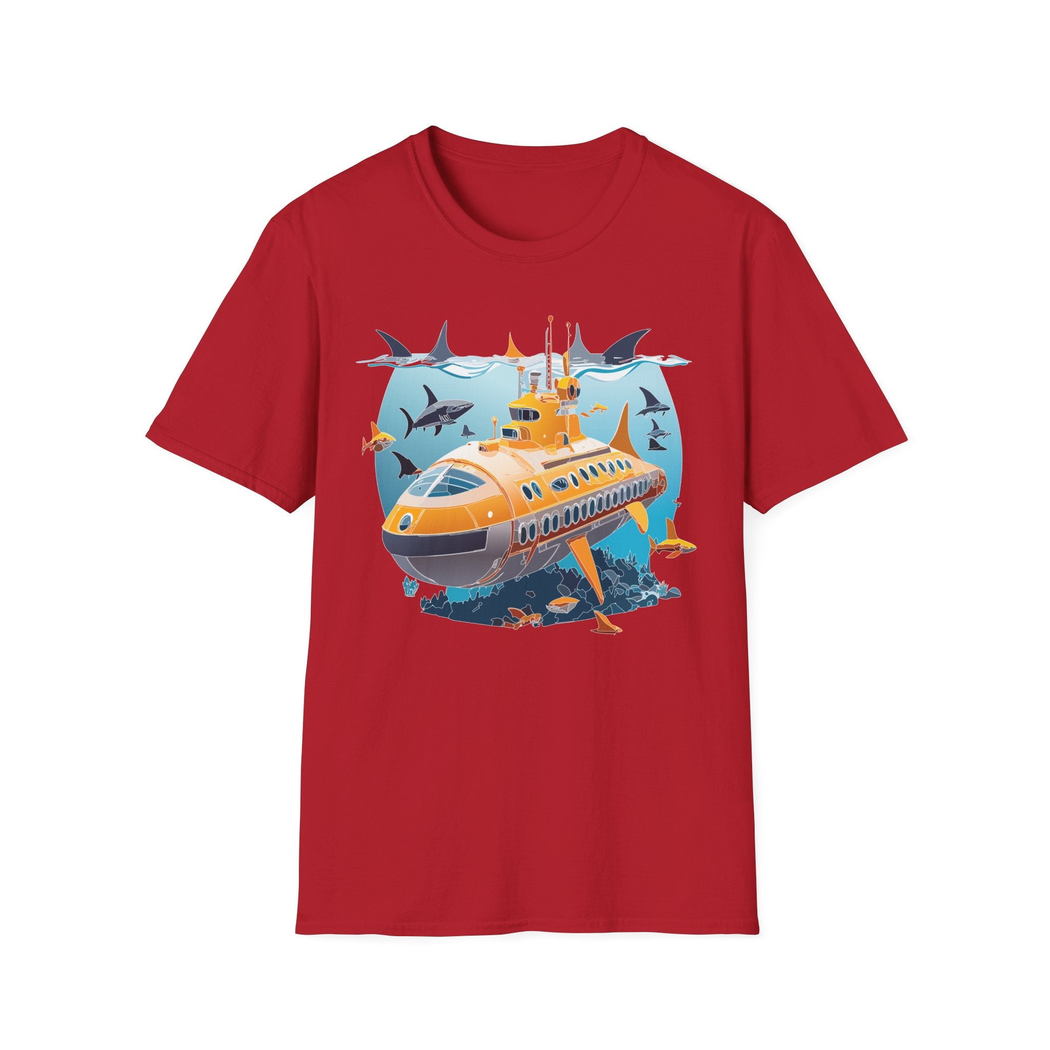 Ocean Tee Shirt, Ocean Shirt, Shirt with Ocean, U boat Tees, Shirt with ...