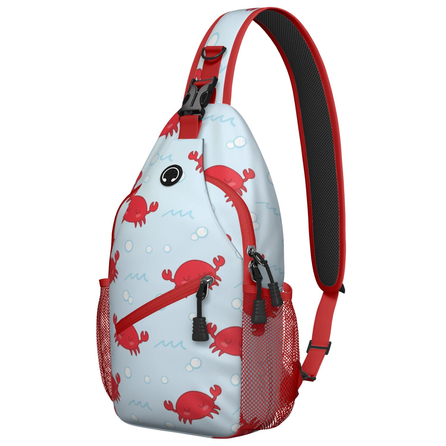 Ocean Theme Crossbody Bag - Ocean Starfish Pattern Sling Backpack for ...