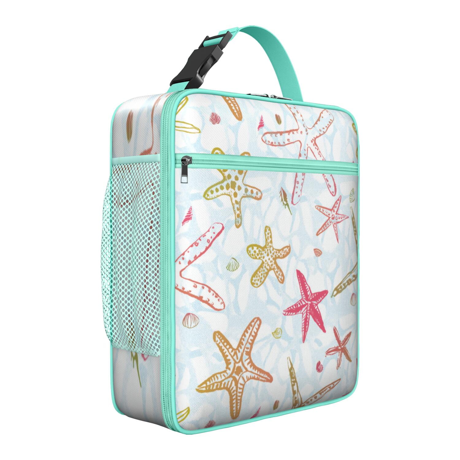 Ocean Theme Lunch box - Ocean Starfish Pattern Sling Backpack for Beach ...