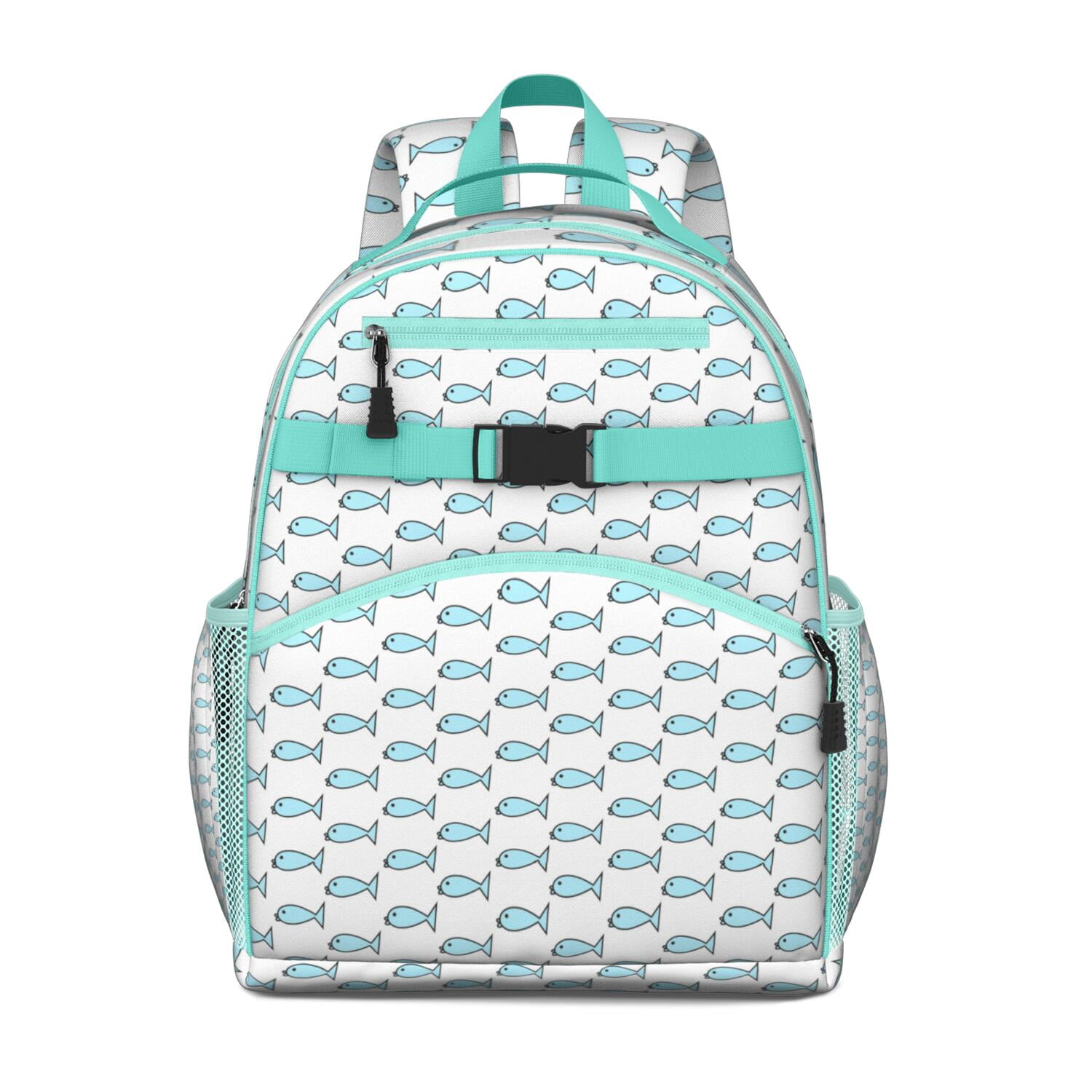 Ocean-Themed Ergonomic Backpack - Waterproof Travel Backpack with ...