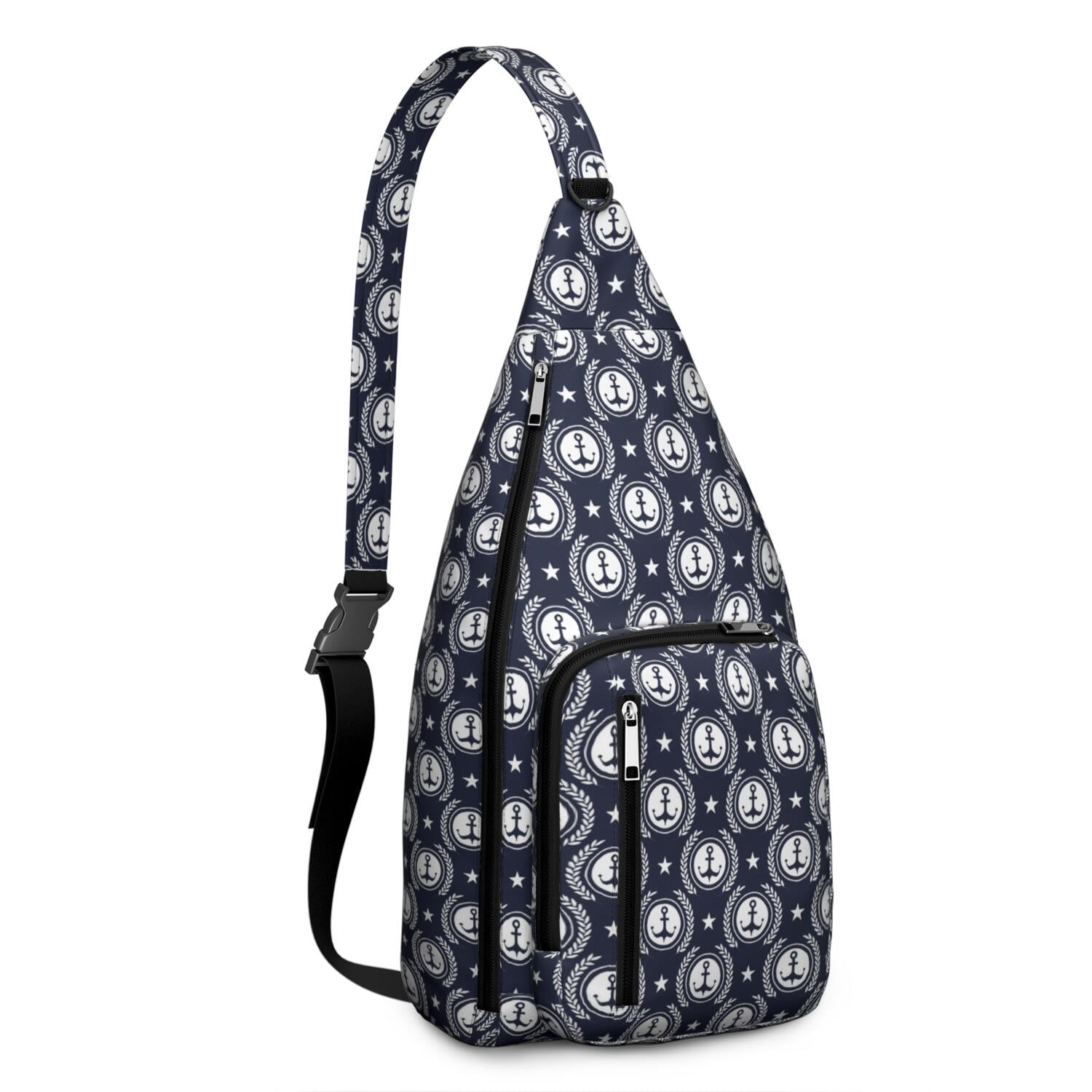 Ocean-Themed Shoulder Bag - Marine Lighthouse & Compass Design, Water ...