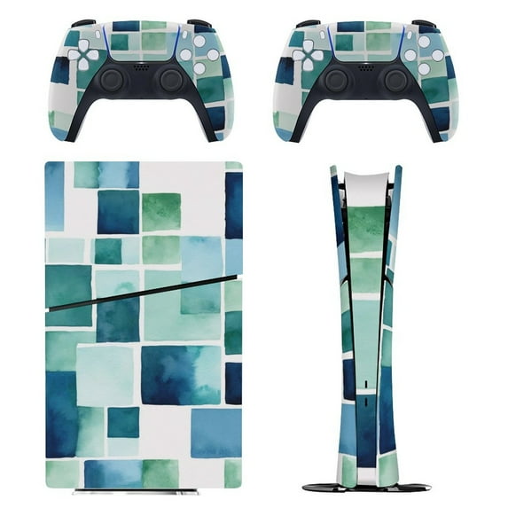 Ocean Tile Mosaic‘’ Console Skin Bundle for PS5 Pro Slim Disc & Digital ...