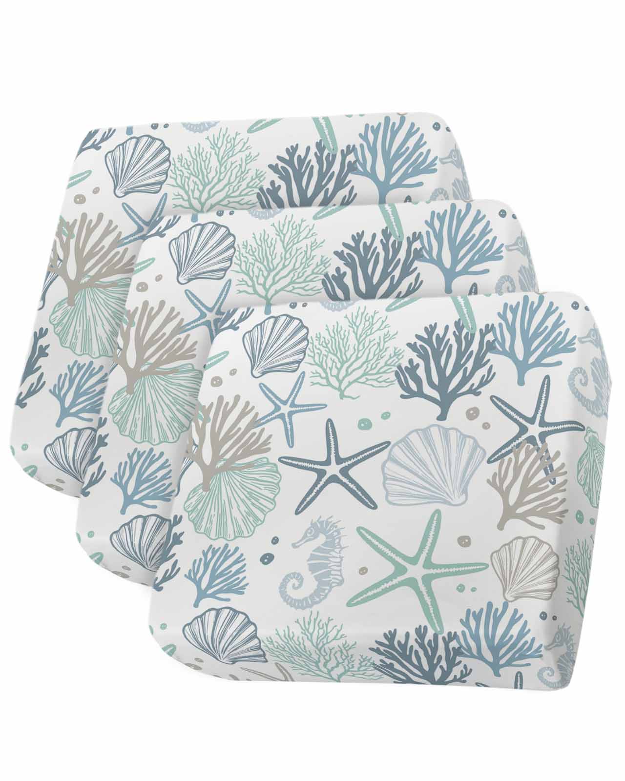 Ocean Turquoise Sofa Couch Cushion Covers Washable, Removable ...