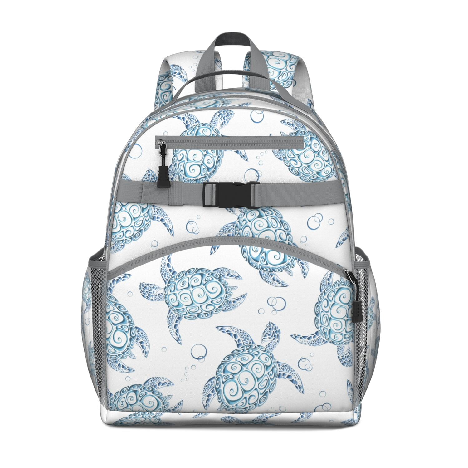 Ocean Turtle Students Backpack with Tropical Hawaiian Marine Life and ...