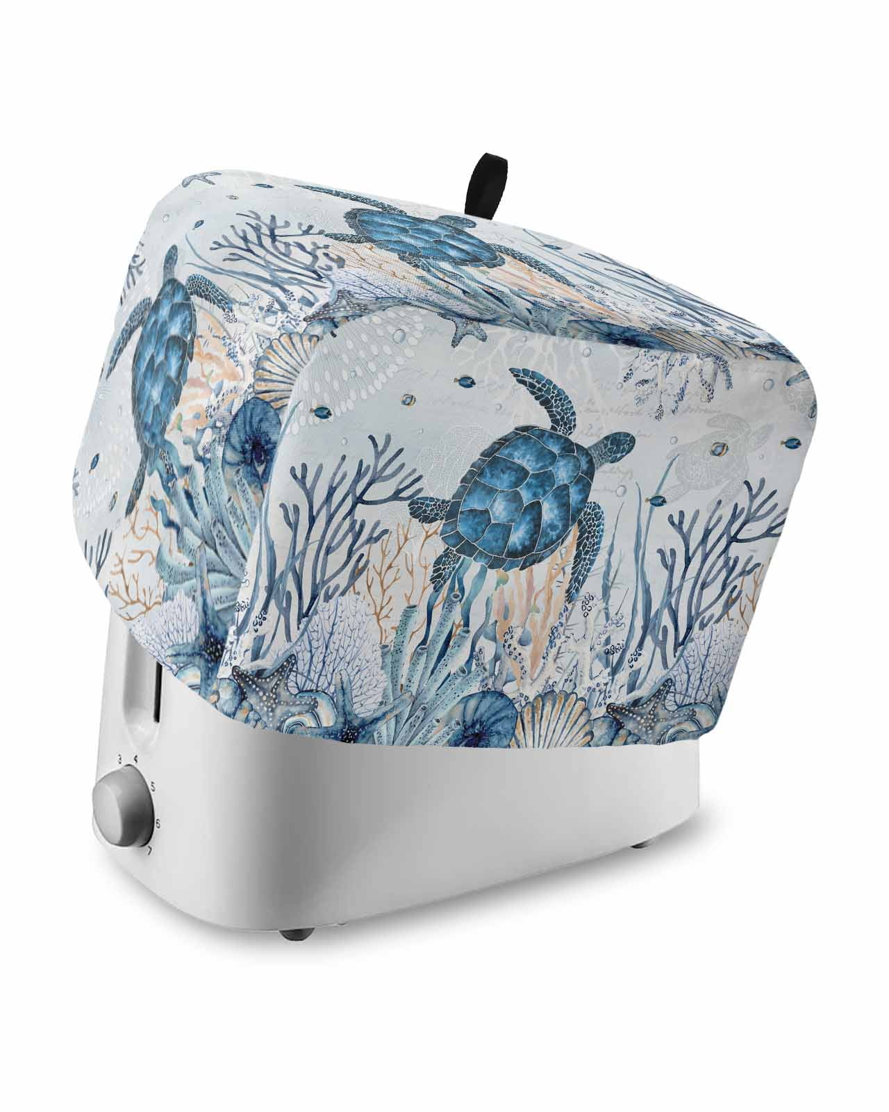 Ocean Turtle Toaster Cover 2 Slice, Summer Marine Life Turtle Coral ...
