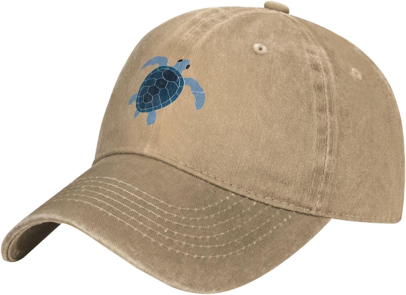 Ocean Turtle Vintage Cowboy Hat Black Washed Distressed Tennis Cap ...
