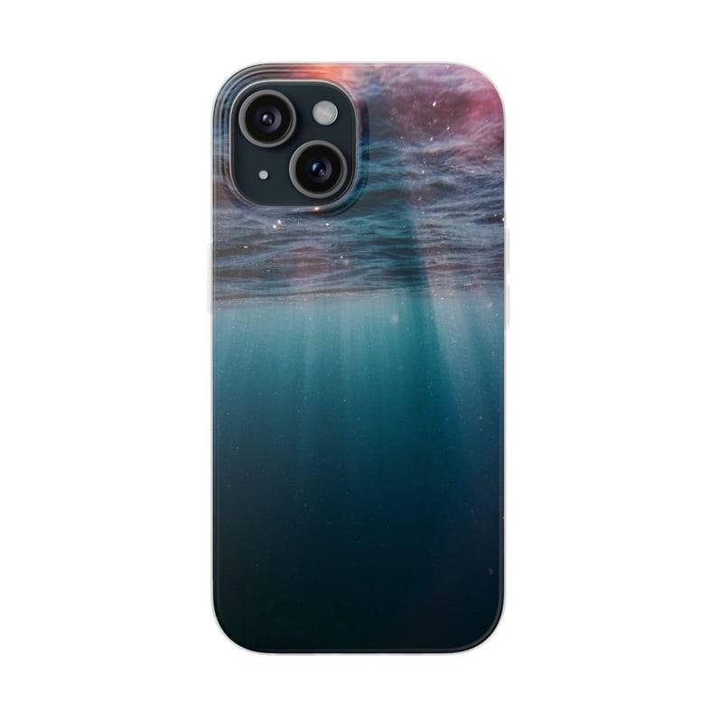 Ocean Vibes Flexi Phone Case, Beach Lover Protective Cover iPhone 11–17 ...