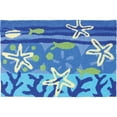 Jellybean Indoor/Outdoor Ocean View Accent Rug, Washable, 20" x 30", JB ...