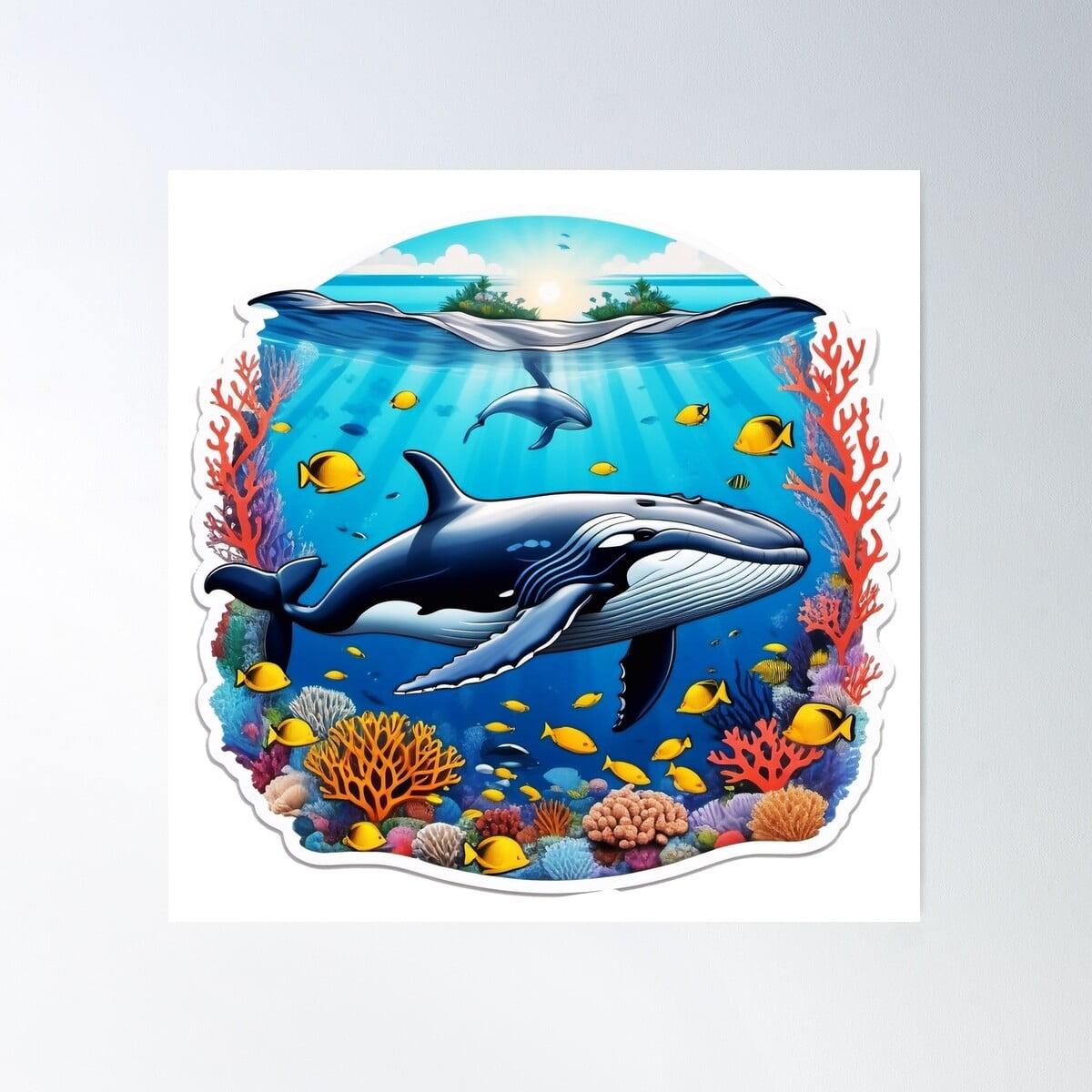 Ocean View Poster Wall Art, Modern Wall Decor For Living Room Bedroom ...