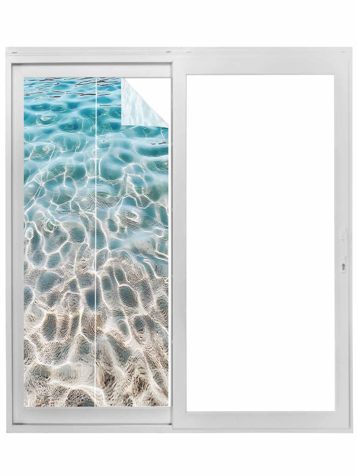 Ocean Water Ripple Window Privacy Film Stained Glass Window Film ...