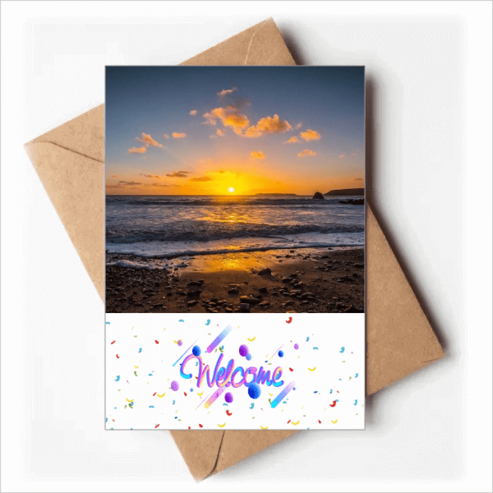 Ocean Water Sea Beach Science Nature Picture Welcome Back Greeting ...