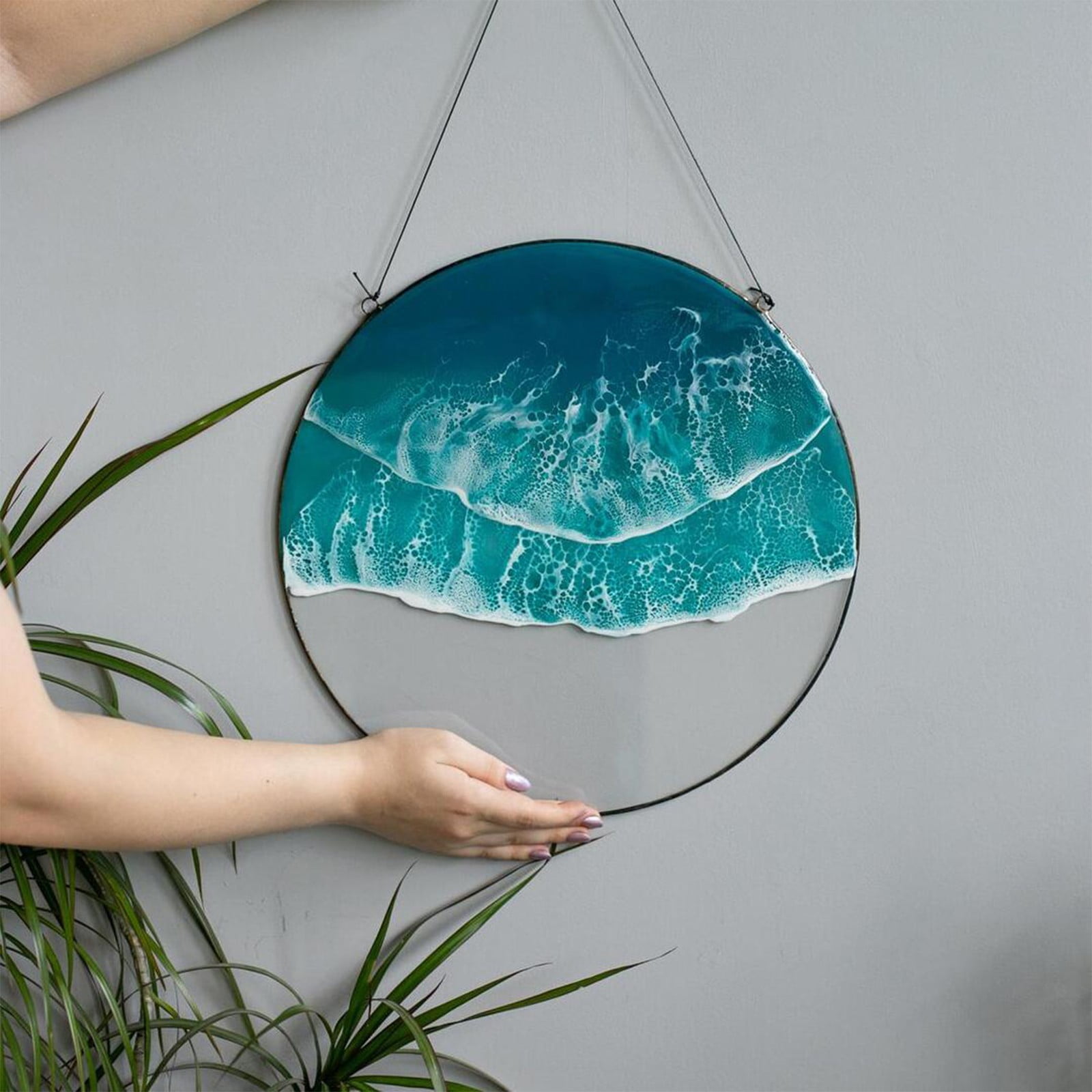 Ocean-Wave Artistic Wall Hanging Beach Bathroom Decor And Accessories ...