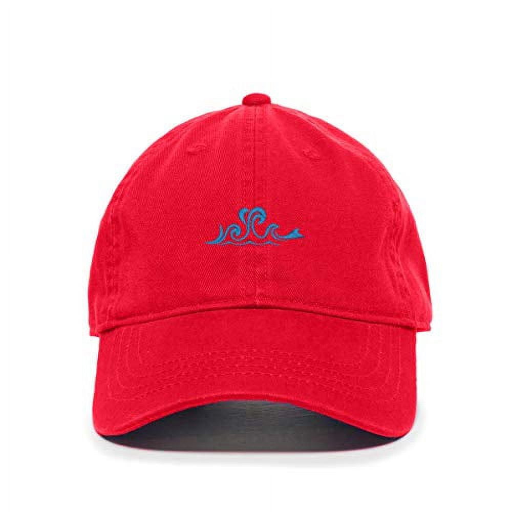 Ocean Wave Baseball Cap Embroidered Cotton Adjustable Dad Hat - Walmart.com