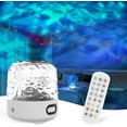 Ocean Wave Cordless Projector Light with 16 Color Effects, Night Lights ...