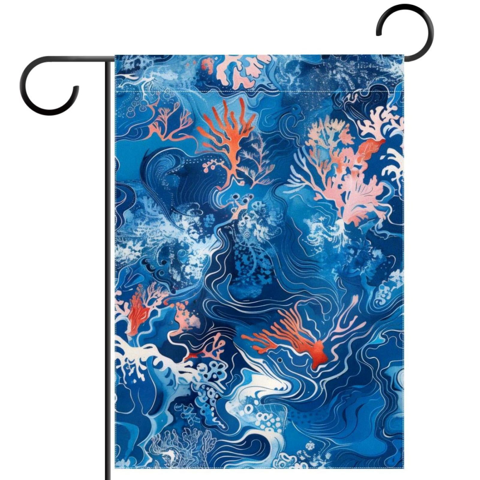 Ocean Wave Double Sided Garden Flag Decorative Weather Resistant Yard ...