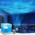 Ocean Wave Projector Light, 16-Color Changing Luminorthe Cube Lamp with ...