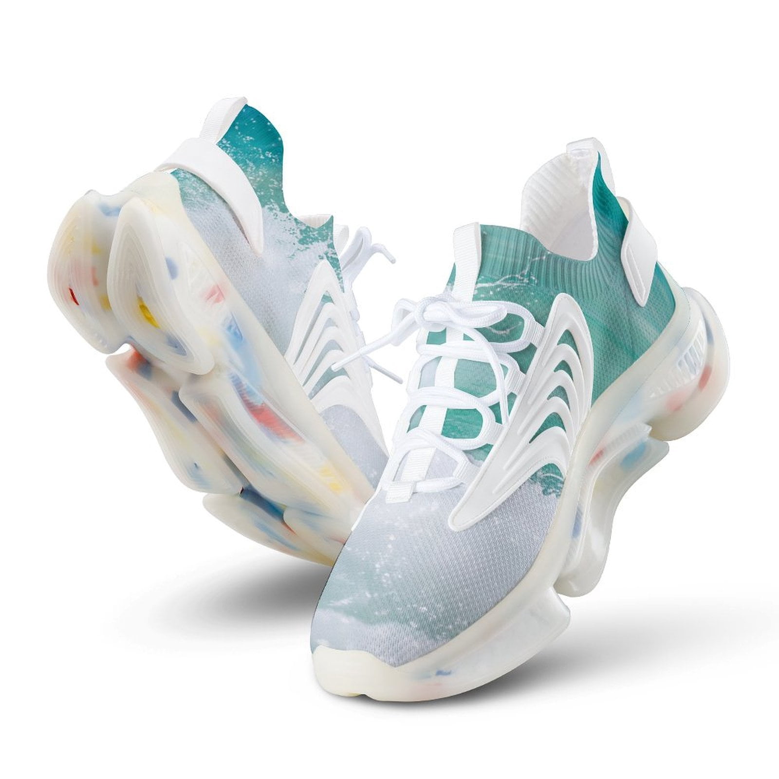 Ocean Wave Splash Walking Shoes for Men Woman Lightweight Tennis ...