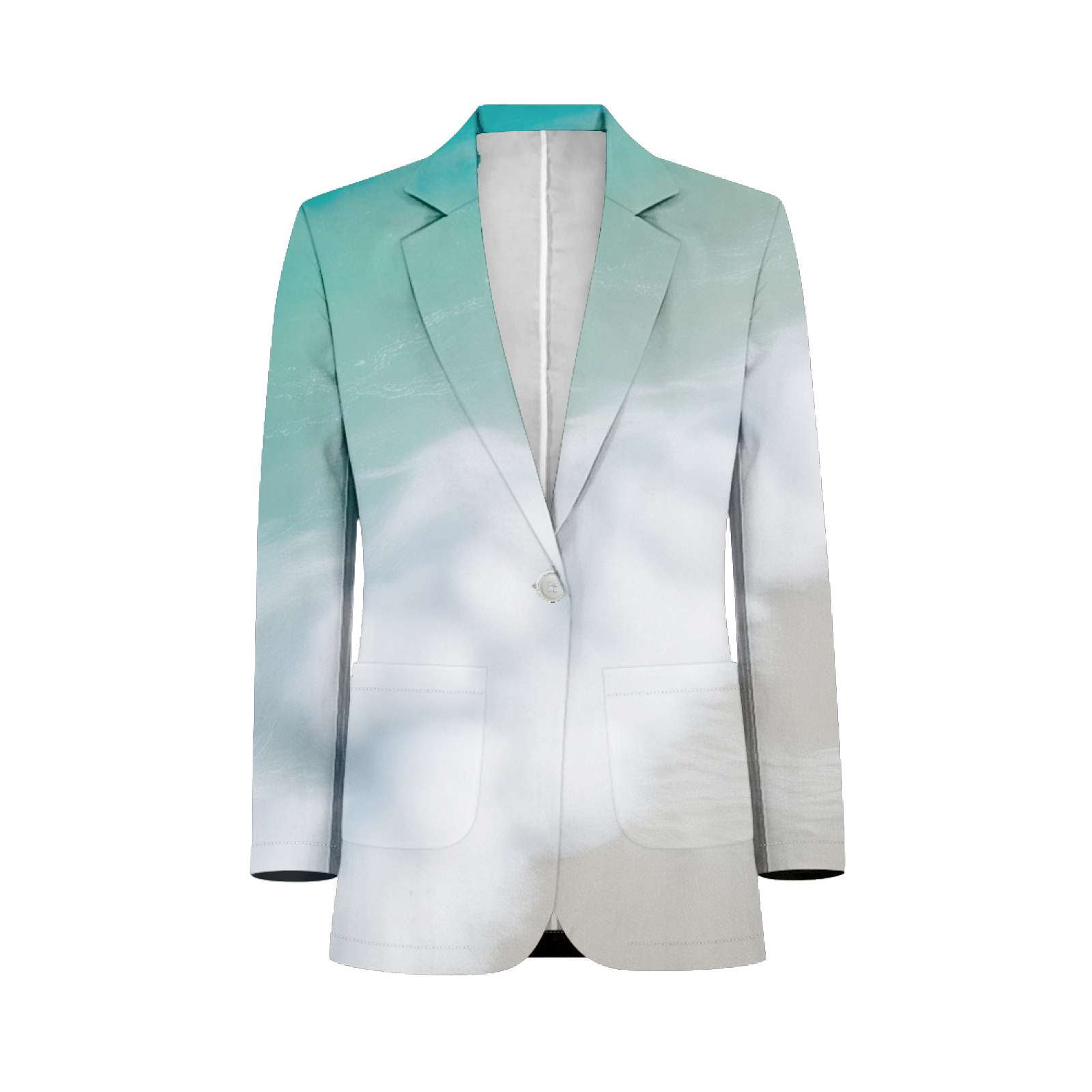 Ocean Wave Texture Print Customized Men's Suits full man Shawl Collar ...