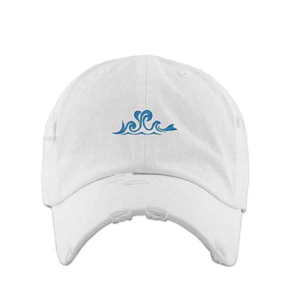 Ocean Wave Vintage Baseball Cap Embroidered Cotton Adjustable ...