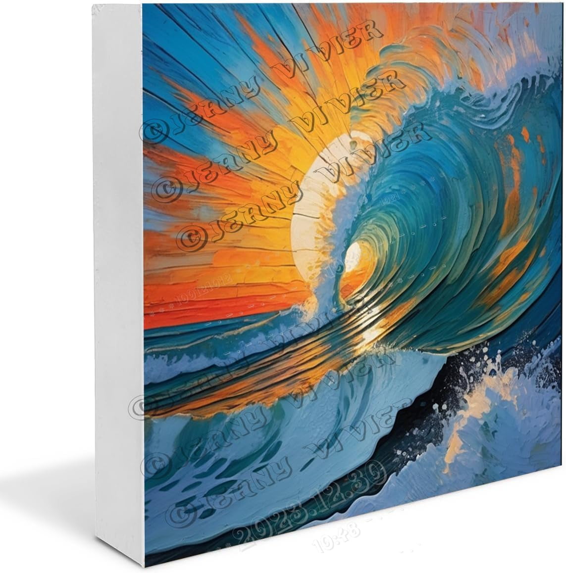 Ocean Wave Wooden Box Sign Beach Gifts Funny Summer Decor Boho Gifts ...