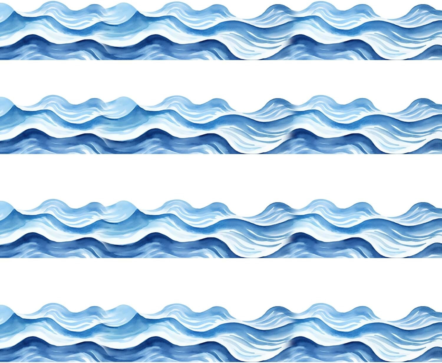 Ocean Waves Bulletin Board Borders 3x11 Inch Summer & Back to School ...