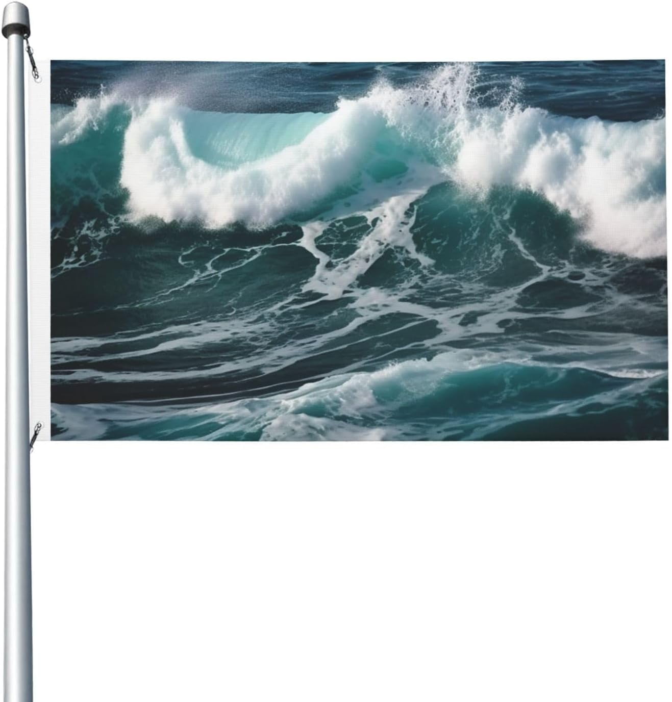 Ocean Waves Flag 4.85x8 ft Garden Flag Outside Yard House Flag Funny ...