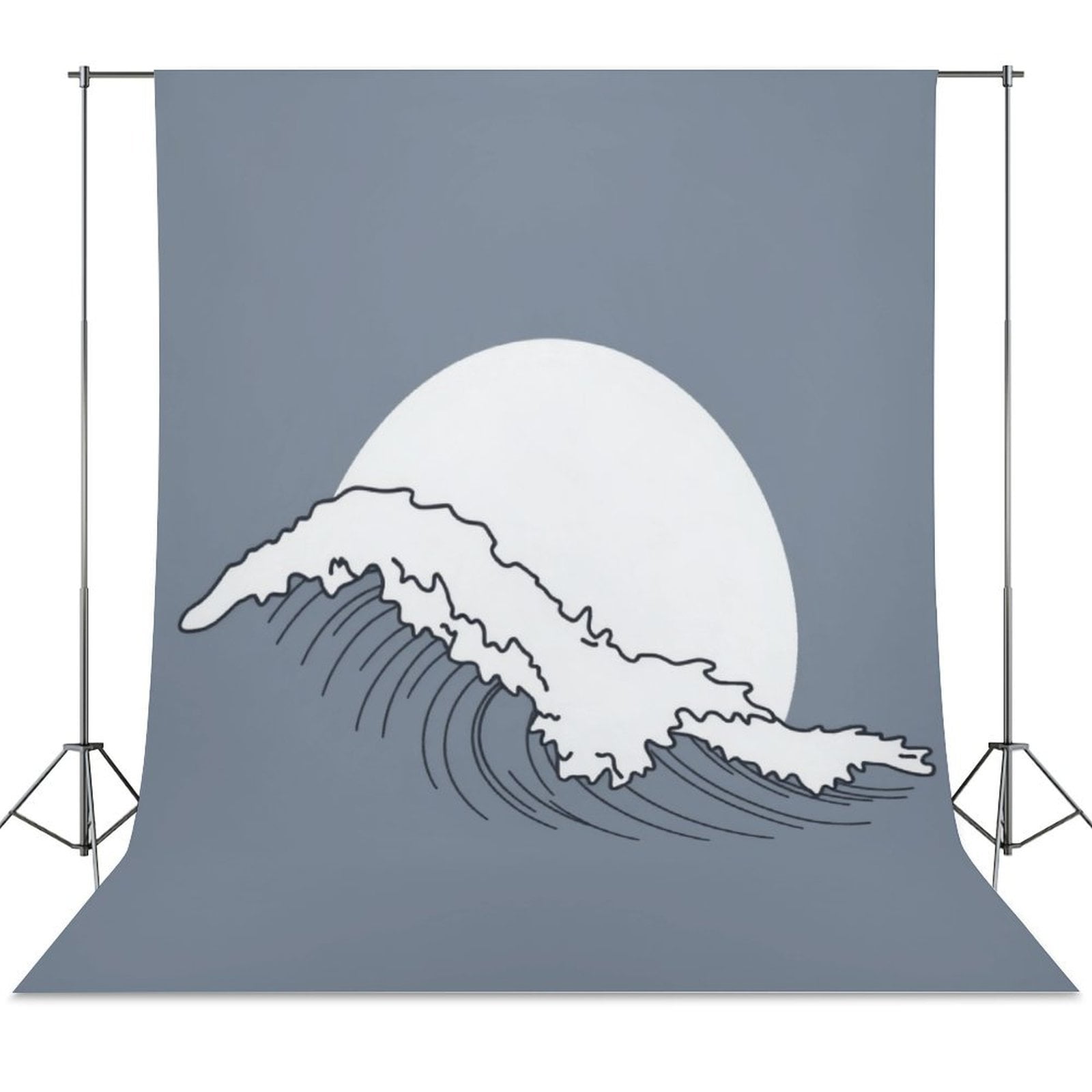 Ocean Waves Gradual Waves Backdrop Baby Shower Newborn Portrait Girl ...