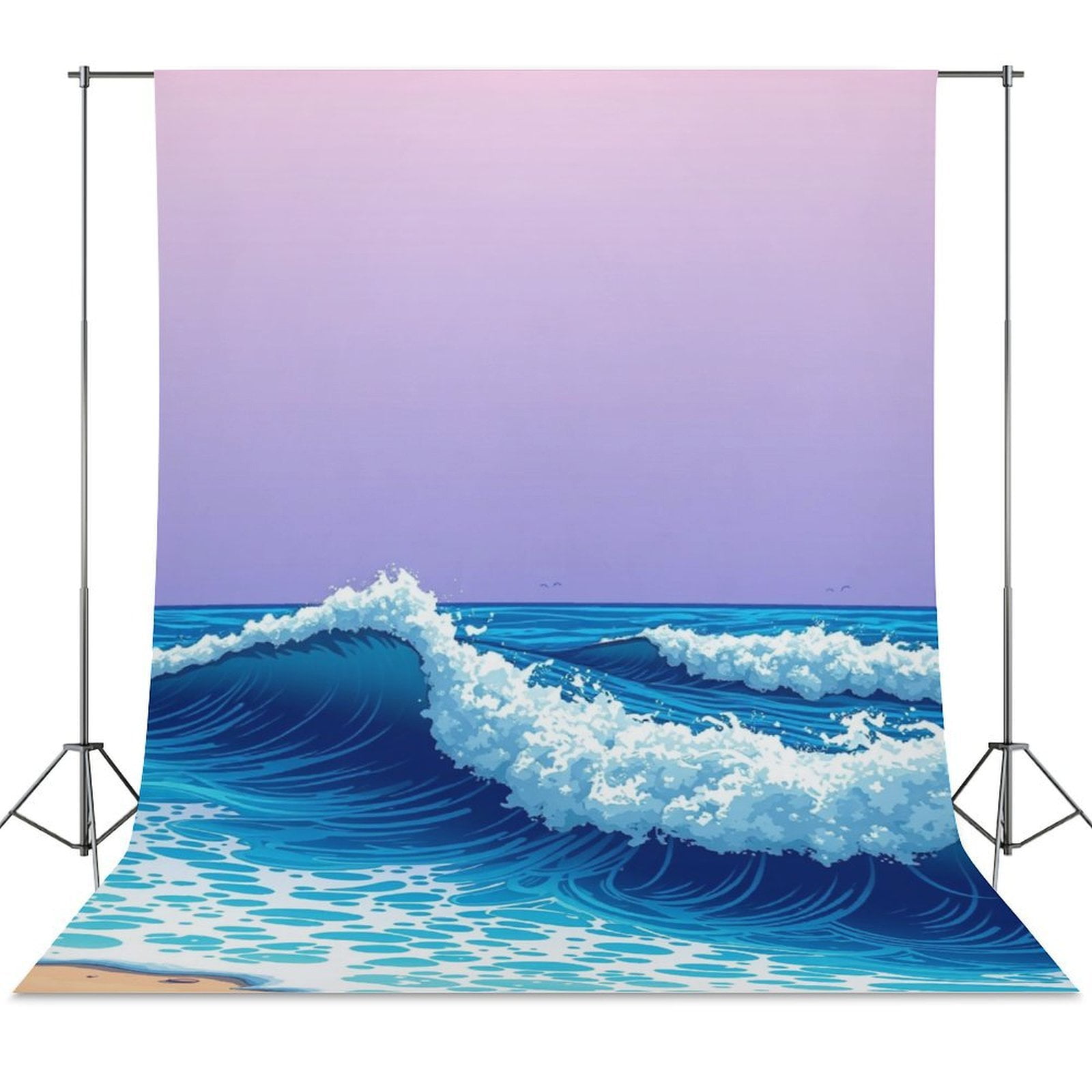 Ocean Waves Gradual Waves Backdrop Baby Shower Newborn Portrait Girl ...