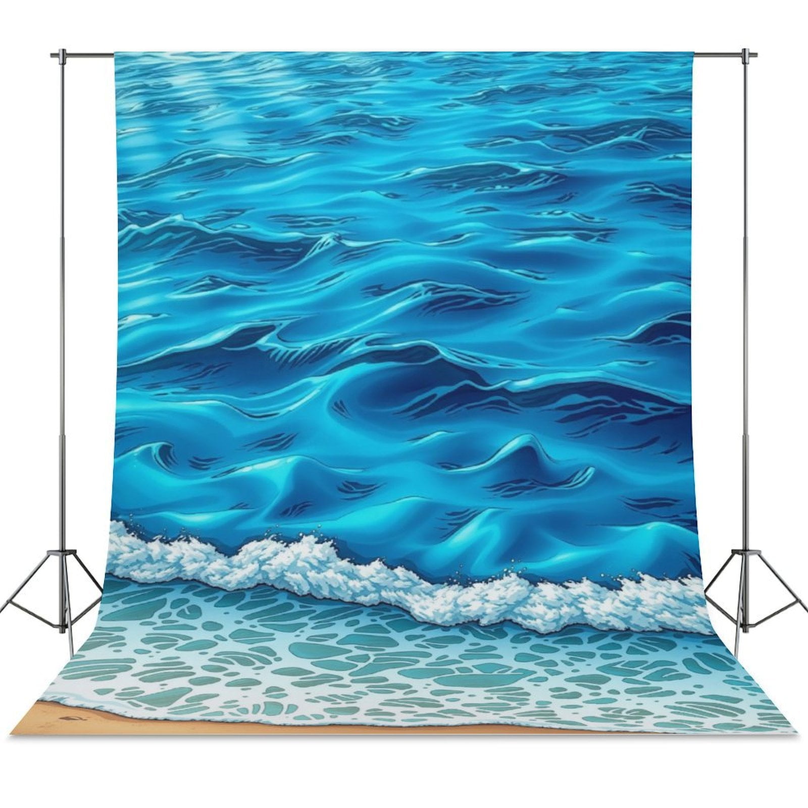 Ocean Waves Gradual Waves Backdrop Baby Shower Newborn Portrait Girl ...