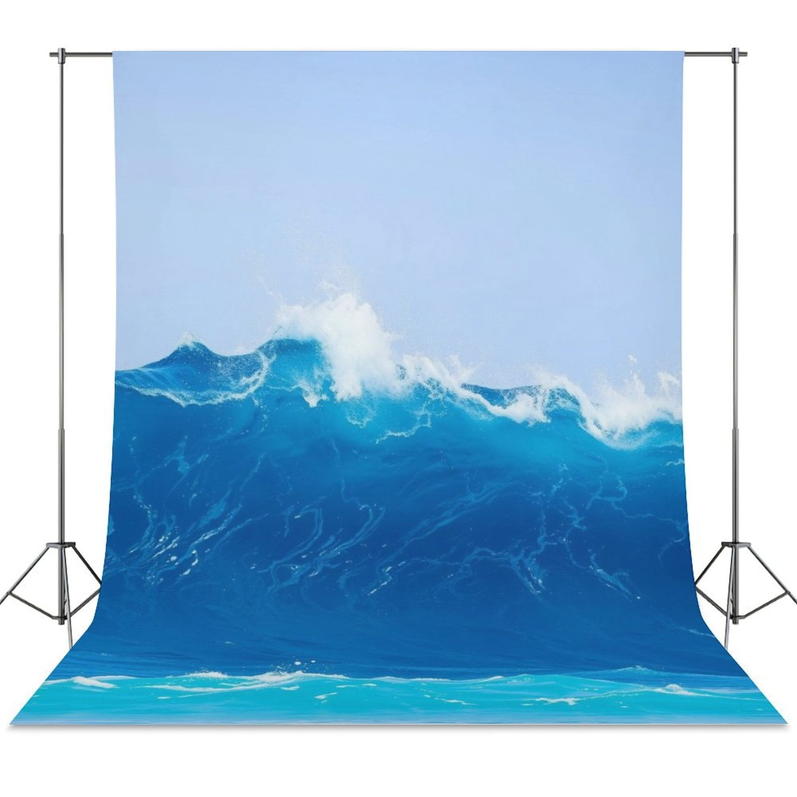 Ocean Waves Gradual Waves Backdrop Baby Shower Newborn Portrait Girl ...