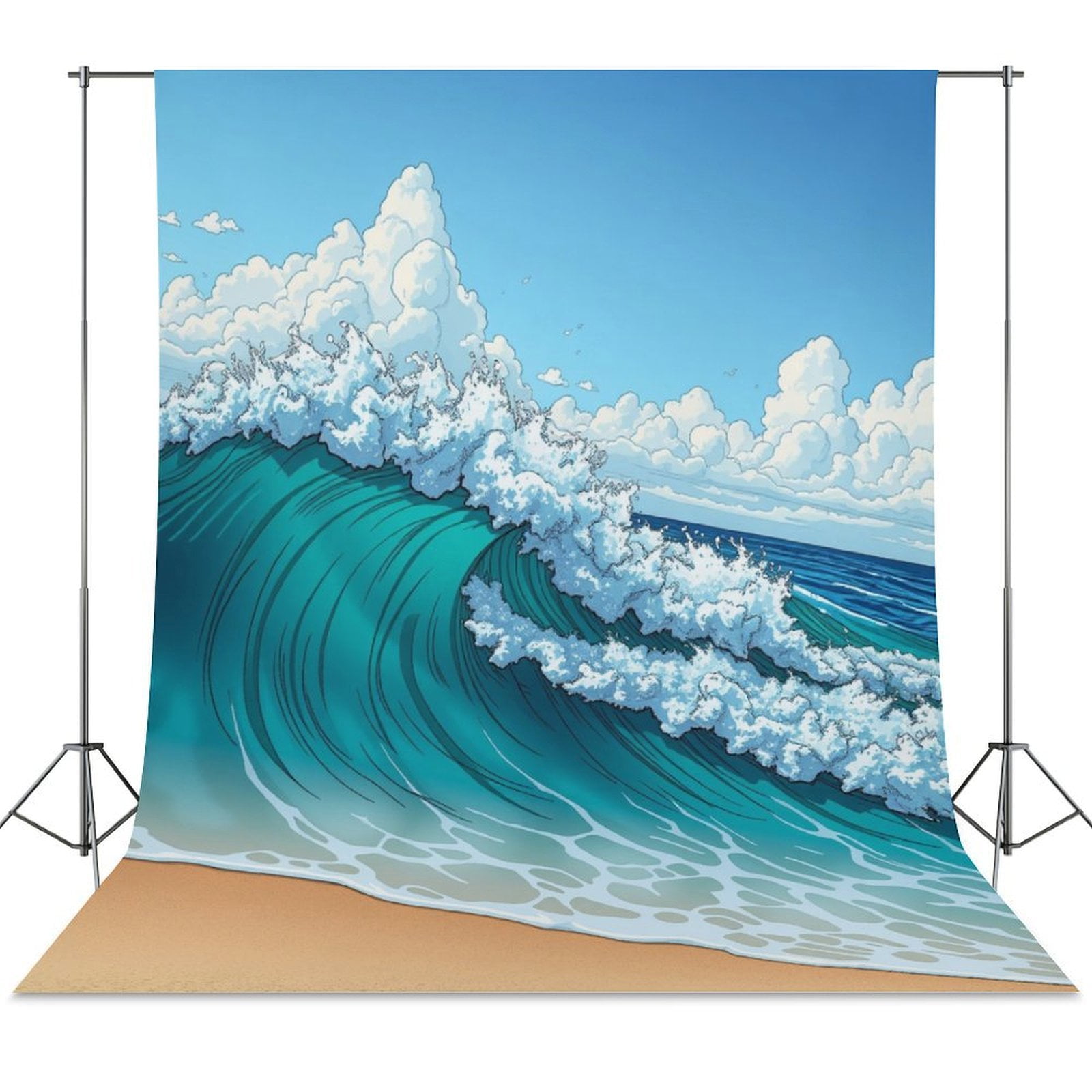Ocean Waves Gradual Waves Decorations BackdropPortrait Photography ...