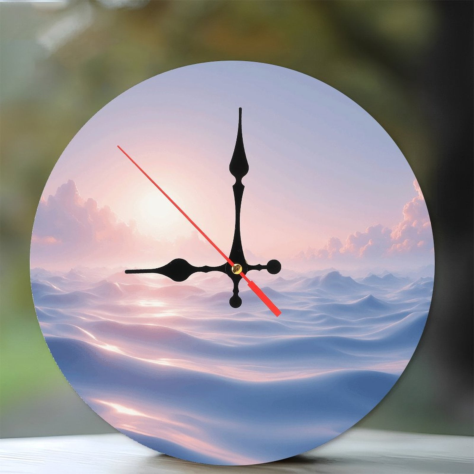 Ocean Waves Seascape Sunrise Scenic View Photography 10-Inch Silent ...