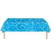 Ocean Waves Plastic Tablecloth Blue Water Print Table Cover Ocean ...