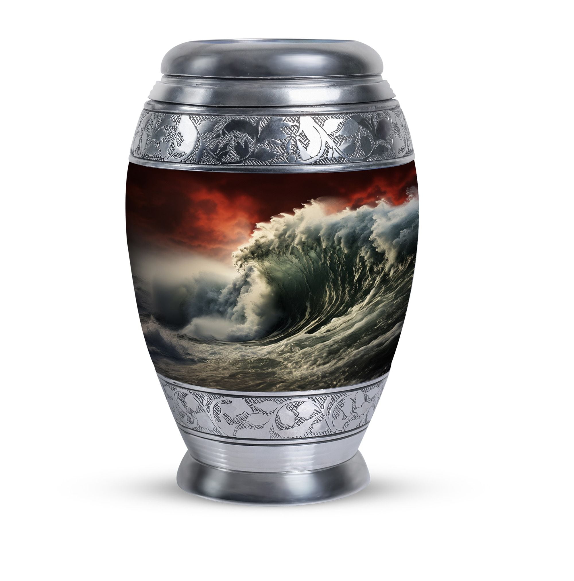 Ocean Waves Urn For Ashes Adult Male, Cremation Container Urn ...