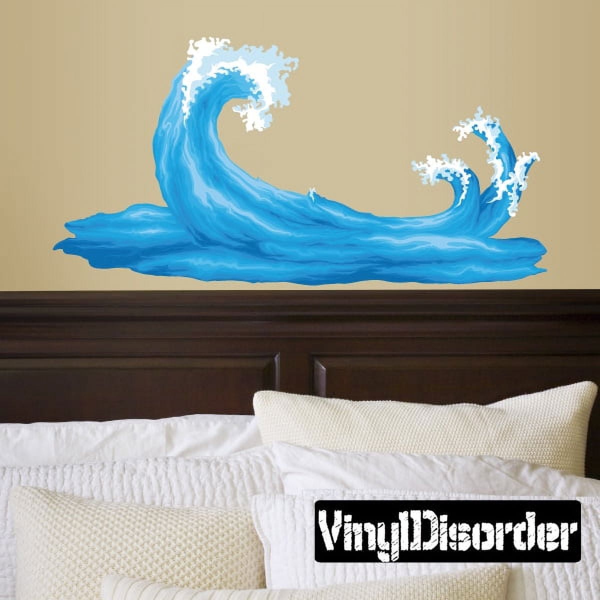 Ocean Waves Wall Decal - Vinyl Car Sticker - Uscolor002 - 25 Inches ...