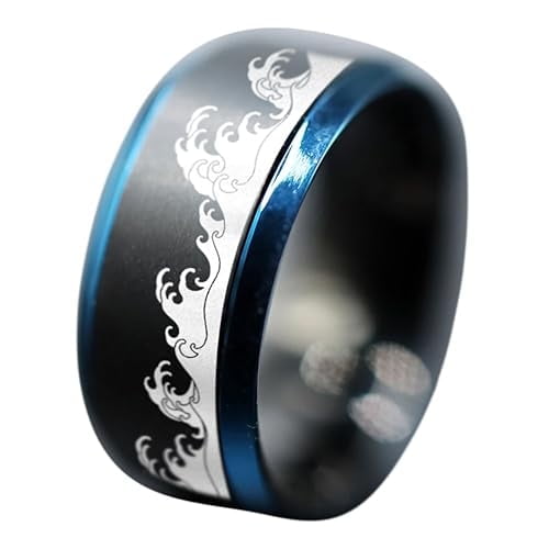 Ocean Waves Wedding Band Wave Engagement Ring Waves Wedding Ring Ocean ...