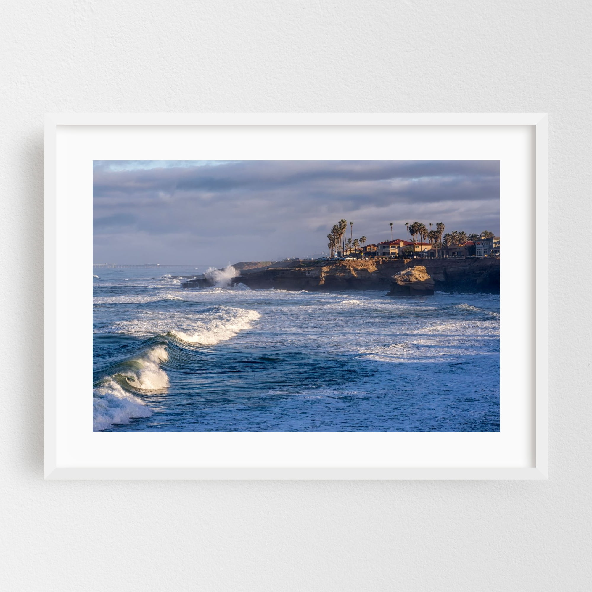 Ocean Waves at Sunset Cliffs - Photography Coastal Waves Ocean Seascape ...