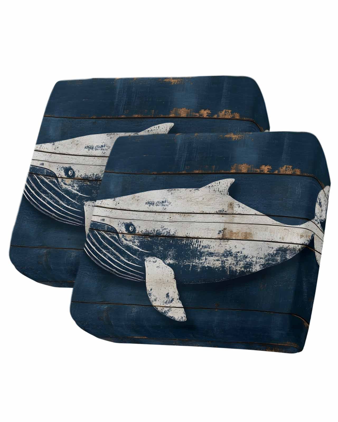 Ocean Whale Blue Sofa Couch Cushion Covers Washable, Removable ...
