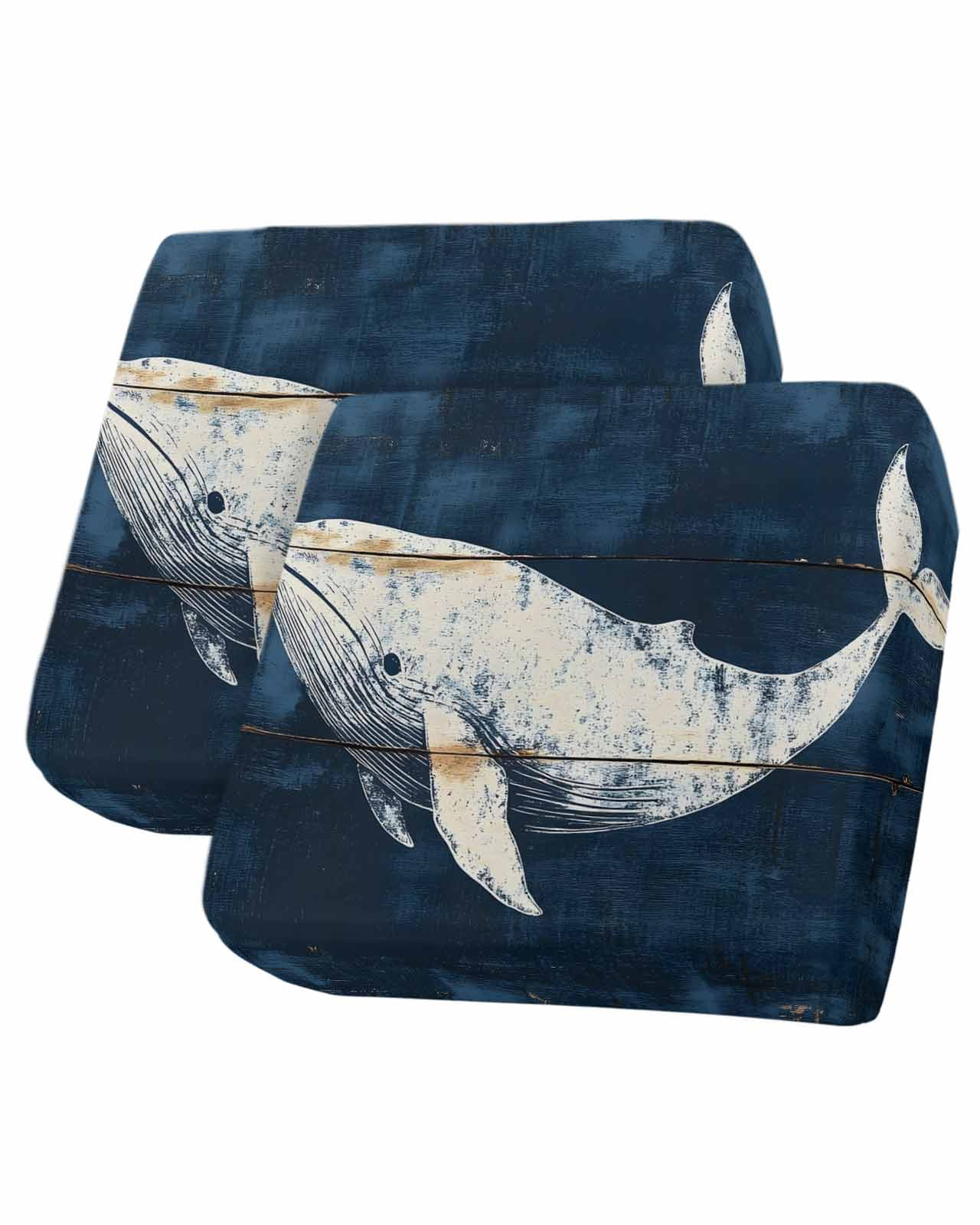 Ocean Whale Blue Sofa Couch Cushion Covers Washable, Removable ...