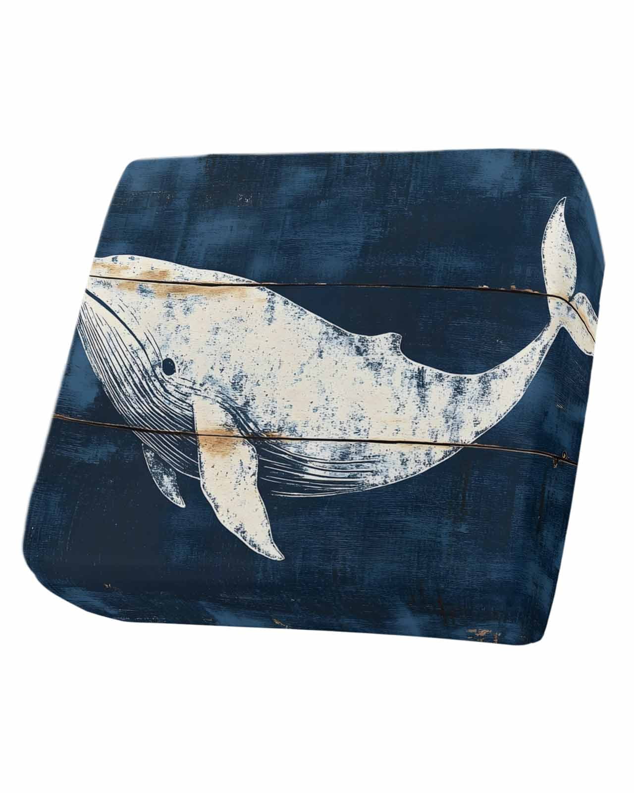 Ocean Whale Blue Sofa Couch Cushion Covers Washable, Removable ...