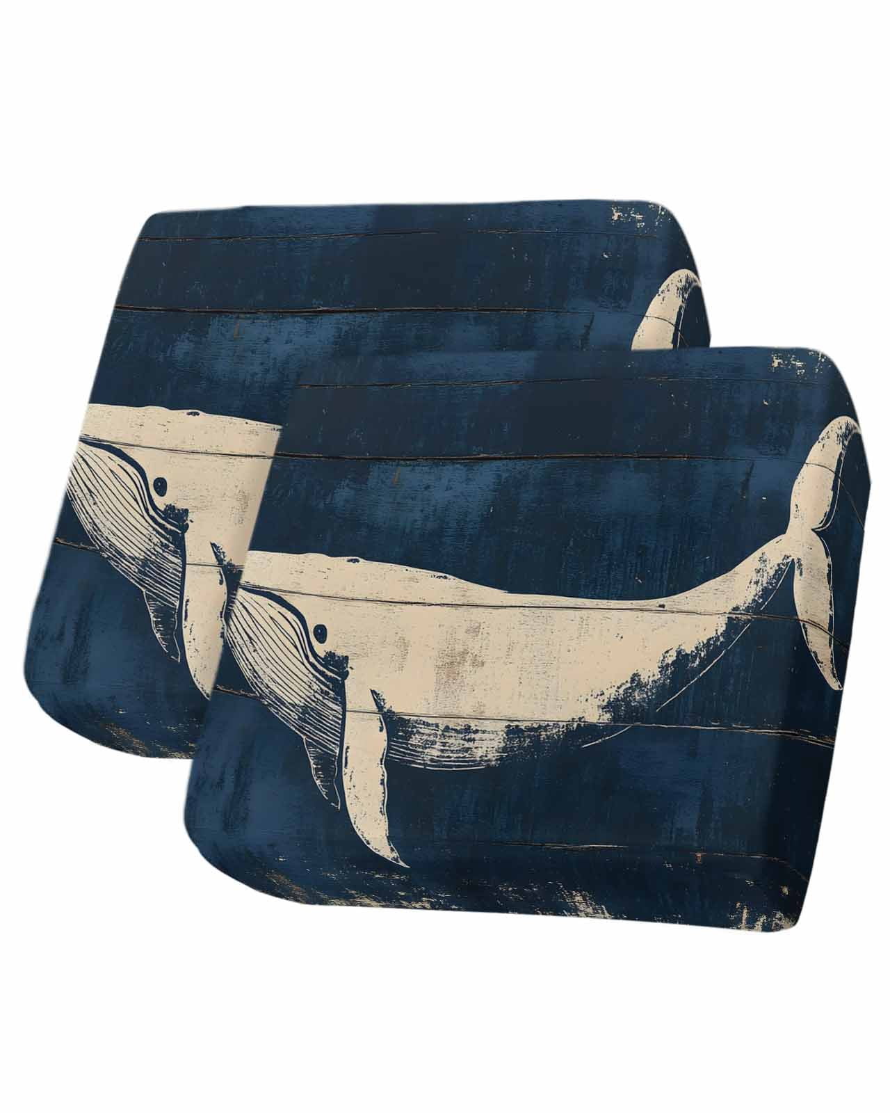 Ocean Whale Blue Sofa Couch Cushion Covers Washable, Removable ...