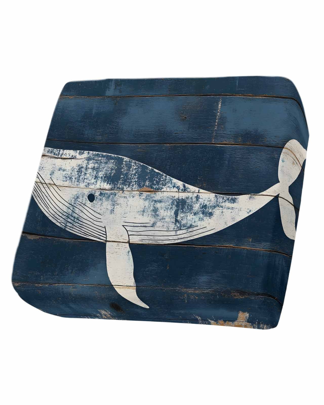 Ocean Whale Blue Sofa Couch Cushion Covers Washable, Removable ...