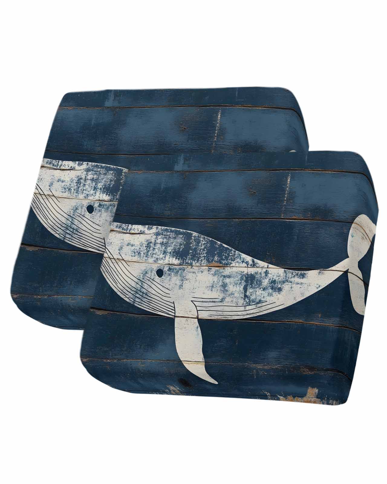 Ocean Whale Blue Sofa Couch Cushion Covers Washable, Removable ...